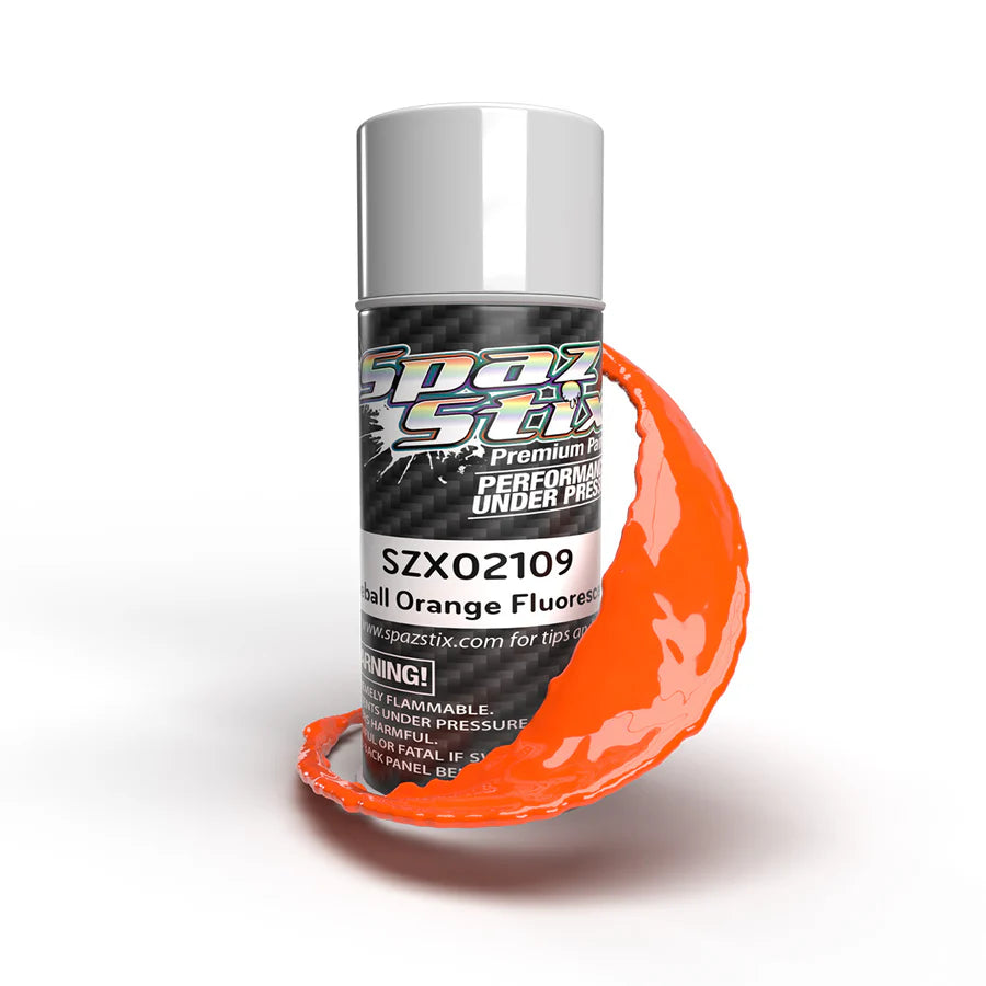 Spaz Stix - Fireball Orange Fluorescent Aerosol Paint, 3.5oz Can – RC ...