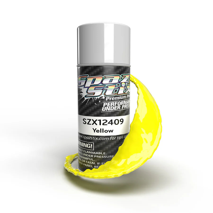 Spaz Stix - Solid Yellow Aerosol Paint, 3.5oz Can – RC Adventures, LLC